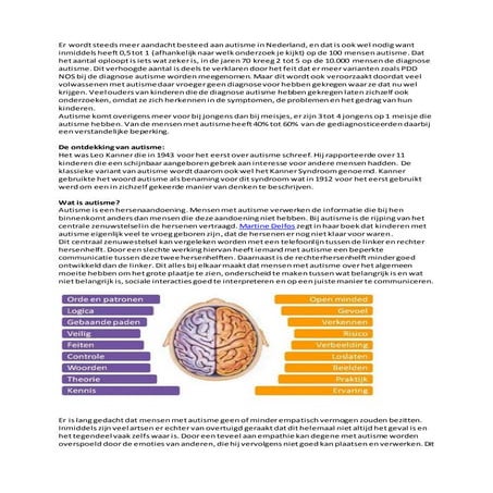 autisme spectrum stoornis. kenmerken, typen etc | PPT