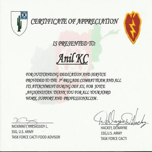 11830 - Certificate from FOB JOYCE, Mayer (2012) | PPT