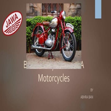 JAWA Motorcycles | PPTX