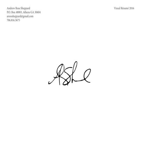 Visual Resume 2016_Ross Sheppard | PDF
