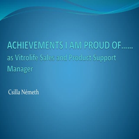 Achievements I am proud of | PPT