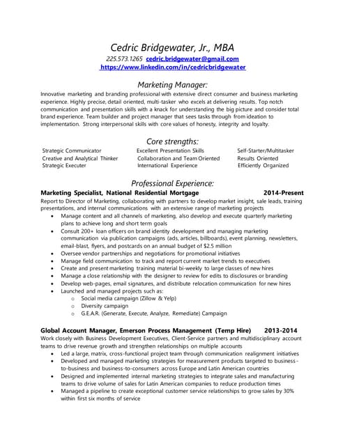 Marketing Coordinator Resume | PDF