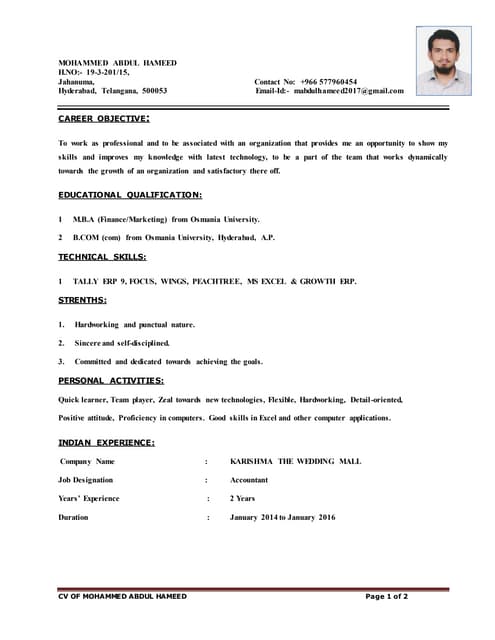 Junaid CV | PDF