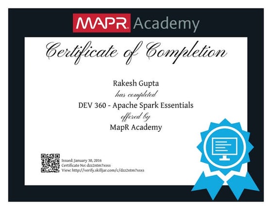 SparkMLCertificate | PPT