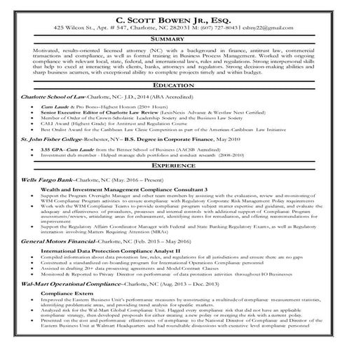 Scott Bowen CV | DOCX