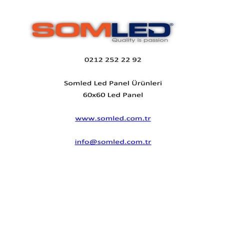 60x60 Led Panel | PDF