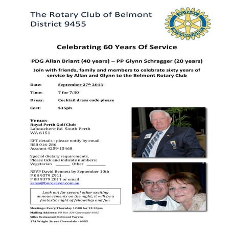 60 years service invite | PDF