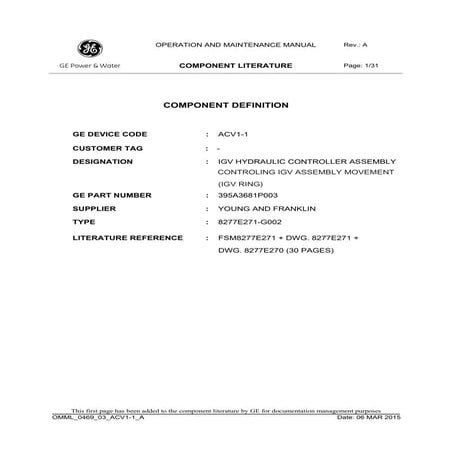 IGV-assembly procedure of General Electric HDGT | PDF