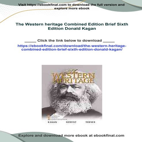 Instant Download The Western heritage Combined Edition Brief Sixth Edition Donald Kagan PDF All ...