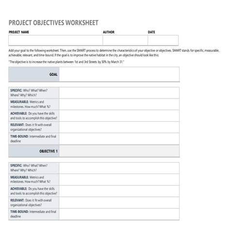 aim worksheet blank template | PPT