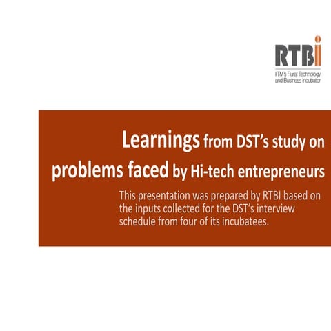 Learnings from DST survey | PPT