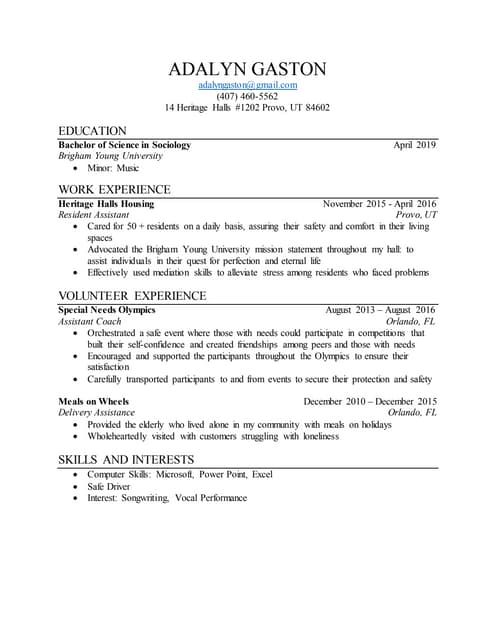 Sande Bailey-Gwinn Resume | DOC