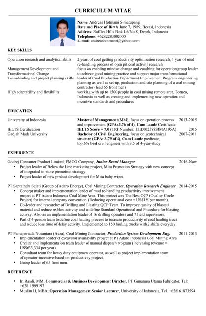 Master Transcript_Andreas Hotmanri Simatupang | PPT