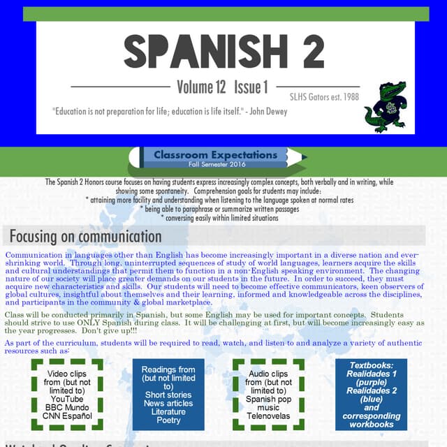 Spanish 2 | PDF