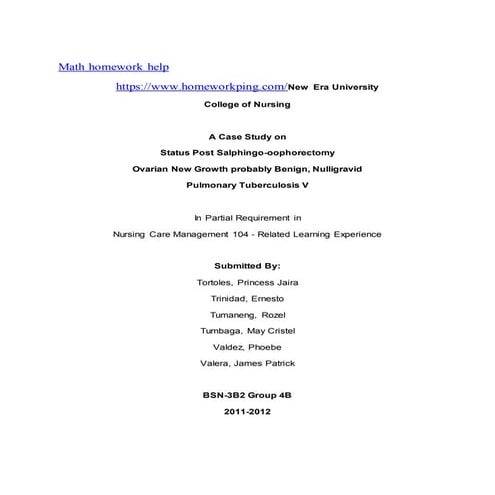 61114100 case-study-ob-ward-edited | DOCX