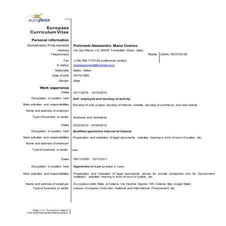 Europass english | DOCX