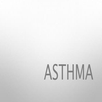 Asthma Project Spr 16' | PPTX