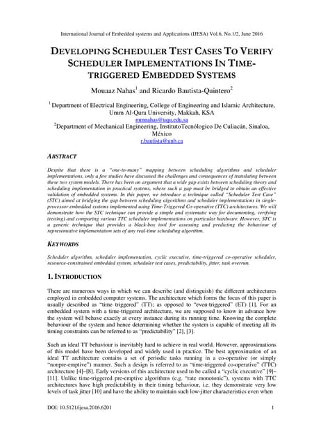 AN EFFICIENT HYBRID SCHEDULER USING DYNAMIC SLACK FOR REAL-TIME CRITICAL TASK SCHEDULING IN ...