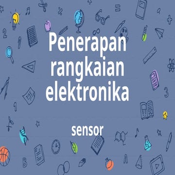 Penerapan sensor dan jenis jenis nya bar | PPT