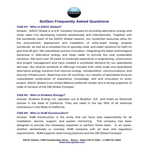 SOL GEN FAQs May 14 | PDF
