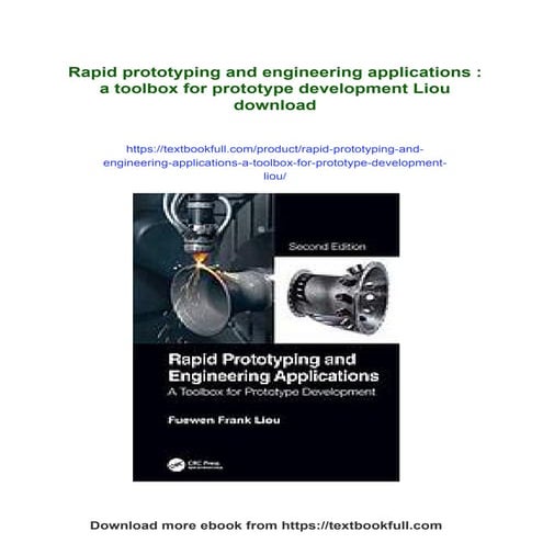Rapid prototyping and engineering applications : a toolbox for prototype development Liou | PDF