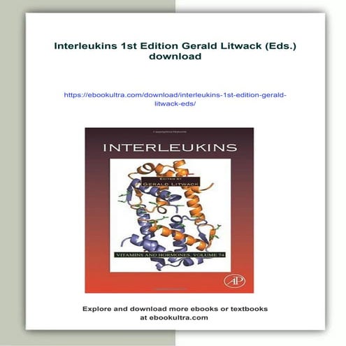 Interleukins 1st Edition Gerald Litwack (Eds.) | PDF