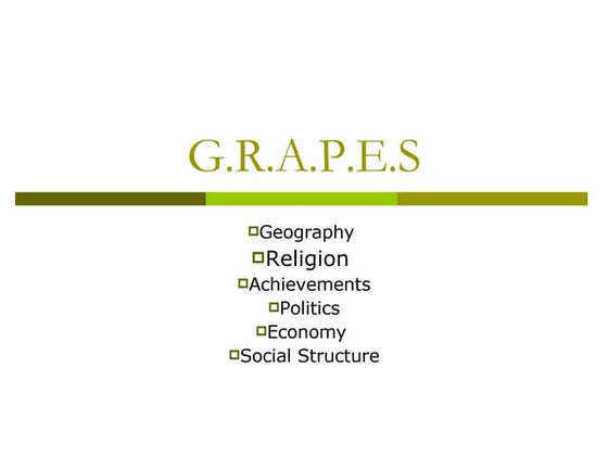 GRAPES: The Big Ideas of Social Studies | PPT