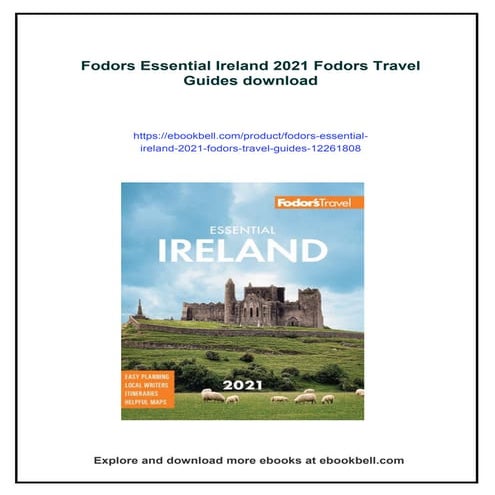 Fodors Essential Ireland 2021 Fodors Travel Guides | PDF