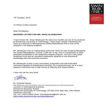 REFEREE LETTER FOR MR. ANAS ALHOBAYSHI | PDF
