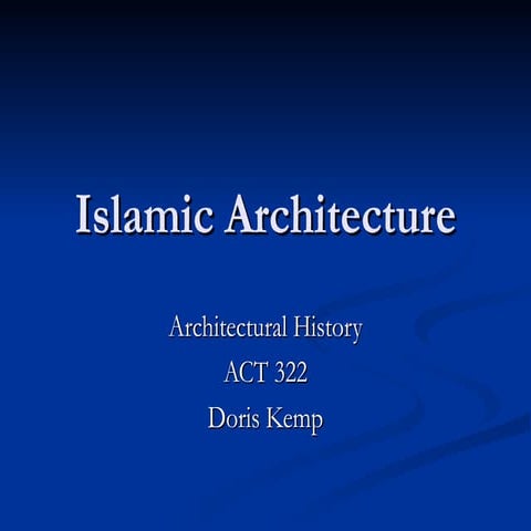 ISLAMIC ARCHITECTURE FOR HISTORY .pdf
