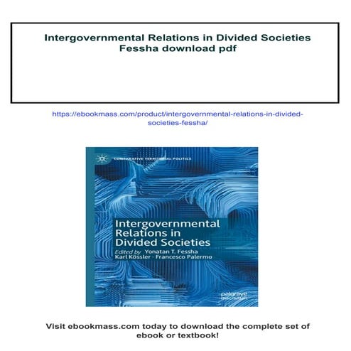 Intergovernmental Relations in Divided Societies Fessha | PDF
