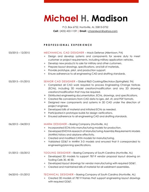 Current Resume 2016 | DOC