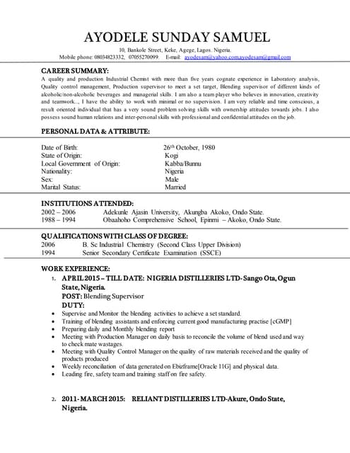 MY CV (2) | PDF