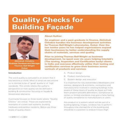 Quality Check in Building | PDF