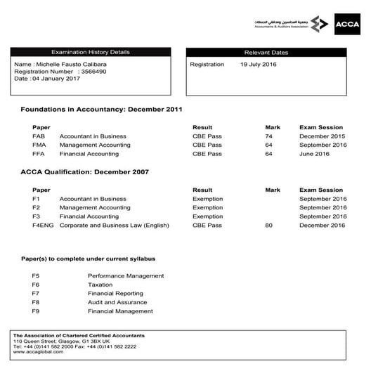 ExamHistoryTranscript4068491031569434072 | PDF