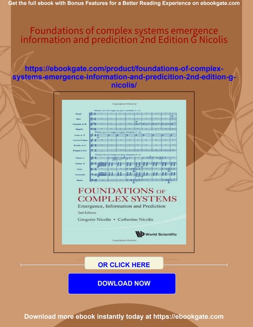 Introduction: Vocabulary of Complex Systems Sciences | PDF