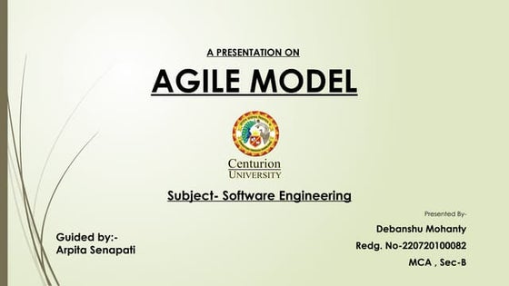 Agile Model Sdlc Pptx