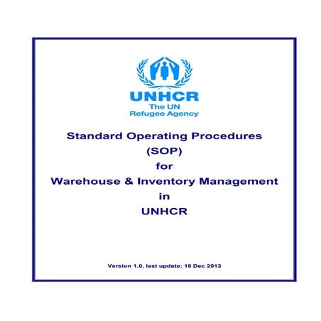 warehouse sample warehouse management policy and procedures guidelines ...