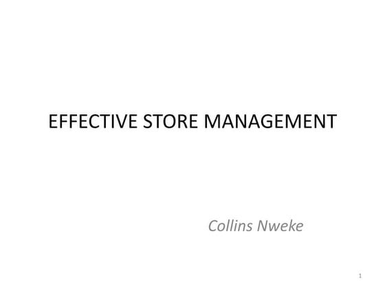 Storekeeping | PPT