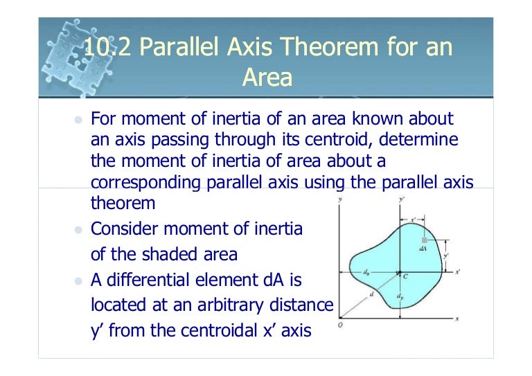 6161103 10.2 parallel axis theorem for an area