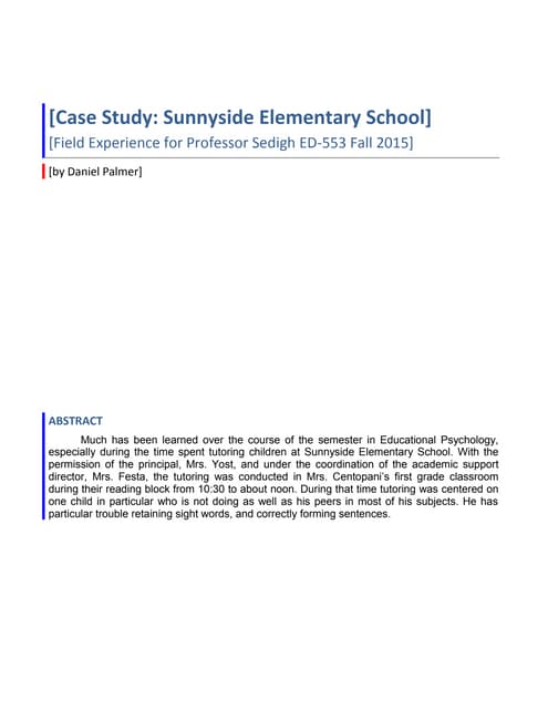 Full Psychological Report.Sample | DOCX