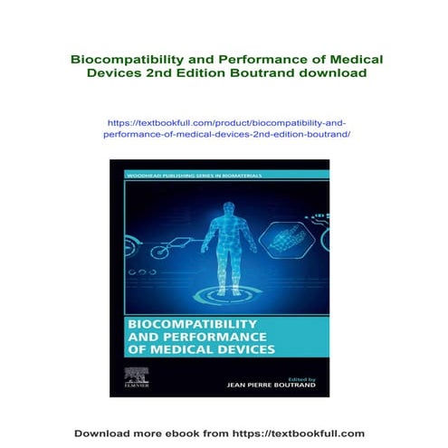 Biocompatibility and Performance of Medical Devices 2nd Edition ...