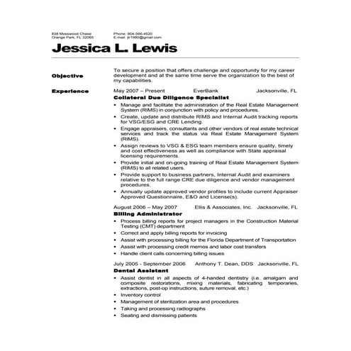 Jessica's Resume | DOC