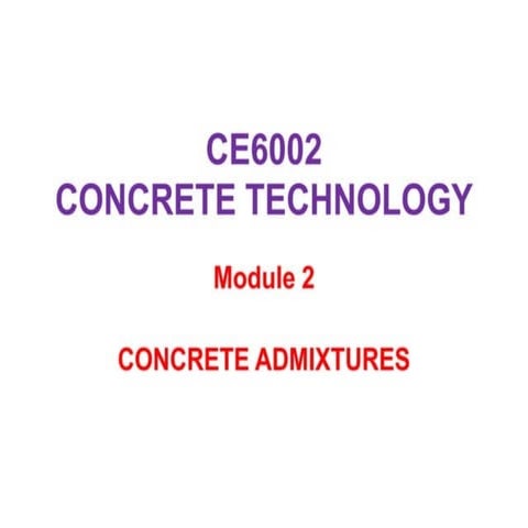 Concrete Technology | PPT