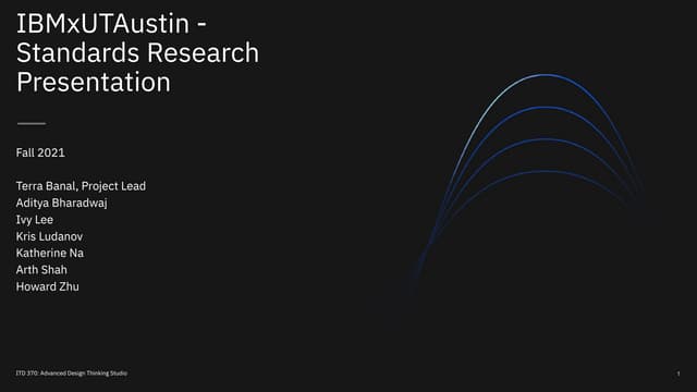 IBM Standards Research Presentation.pdf IBM Standards Research Presentation.pdf