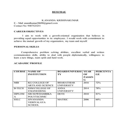 ANAND RESUME | DOCX