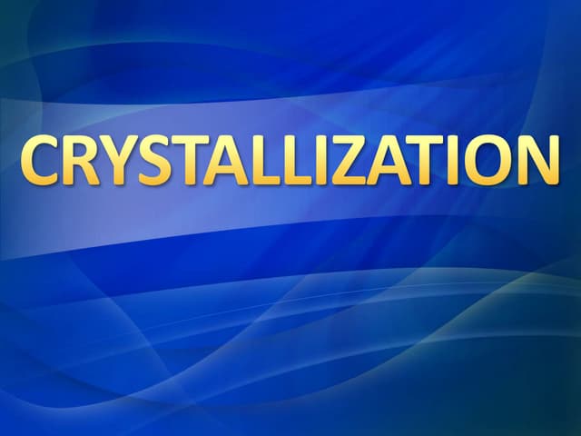 Technobis Crystallization Systems: Discover, Screen, Optimize | PDF