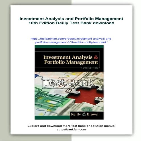 Investment Analysis and Portfolio Management 10th Edition Reilly Test ...