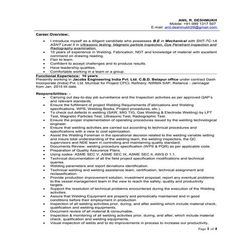 Anil Deshmukh_cv_BE_Mech | DOC