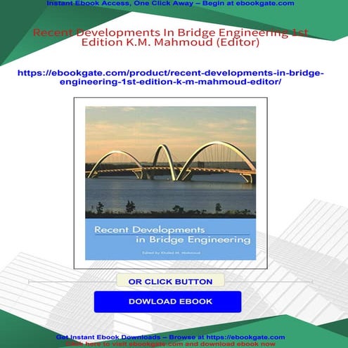Recent Developments In Bridge Engineering 1st Edition K.M. Mahmoud ...